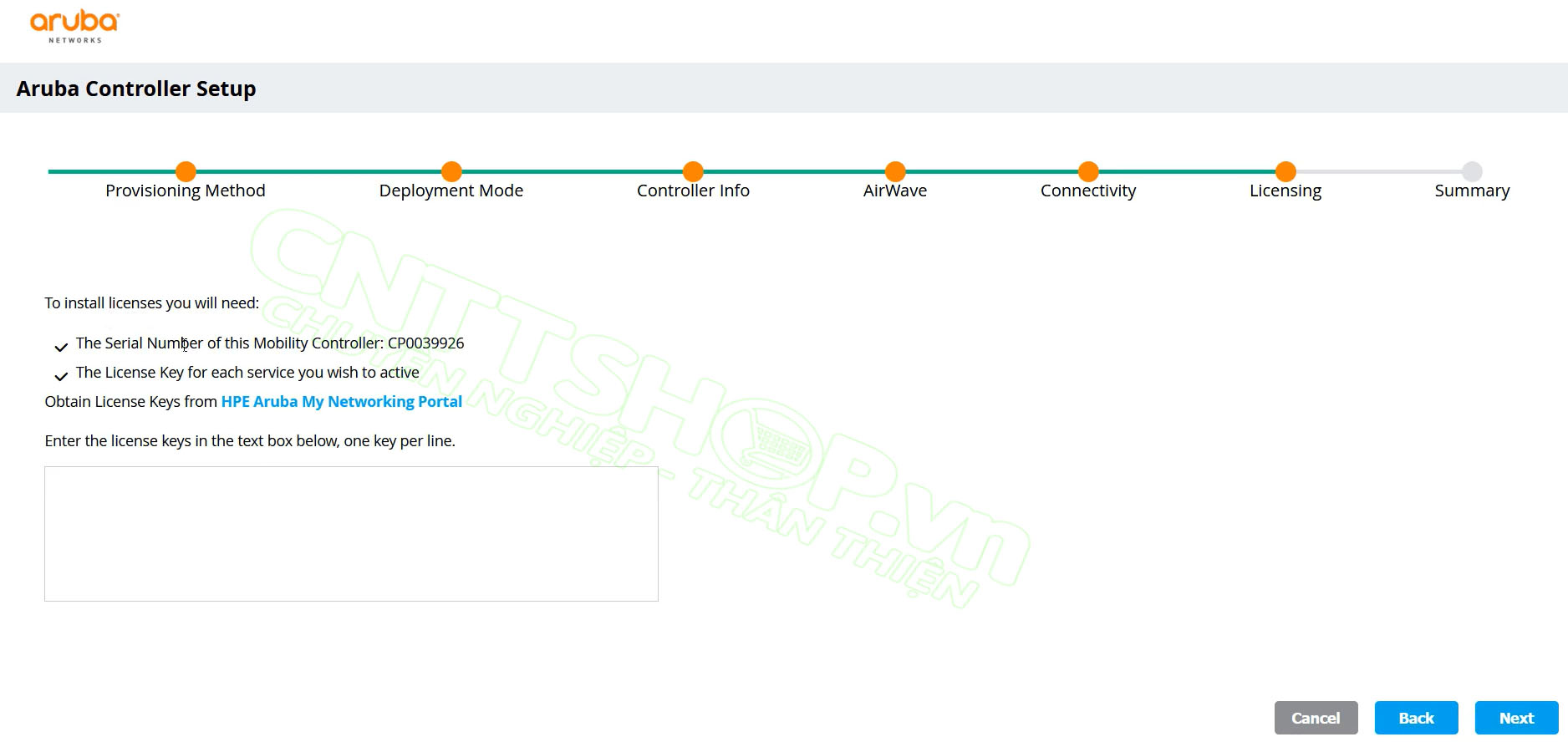 Hướng dẫn cấu hình Aruba 7000 series Mobility Controllers